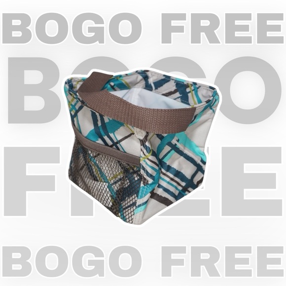 thirty-one | Bags | Thirtyonebogo Free Sale Teal Plaid Littles Carry ...